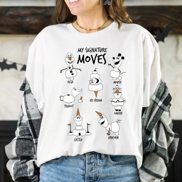 Gildan | Shirts | Frozen 2 Olaf My Signature Moves Tshirt Disneyland ...